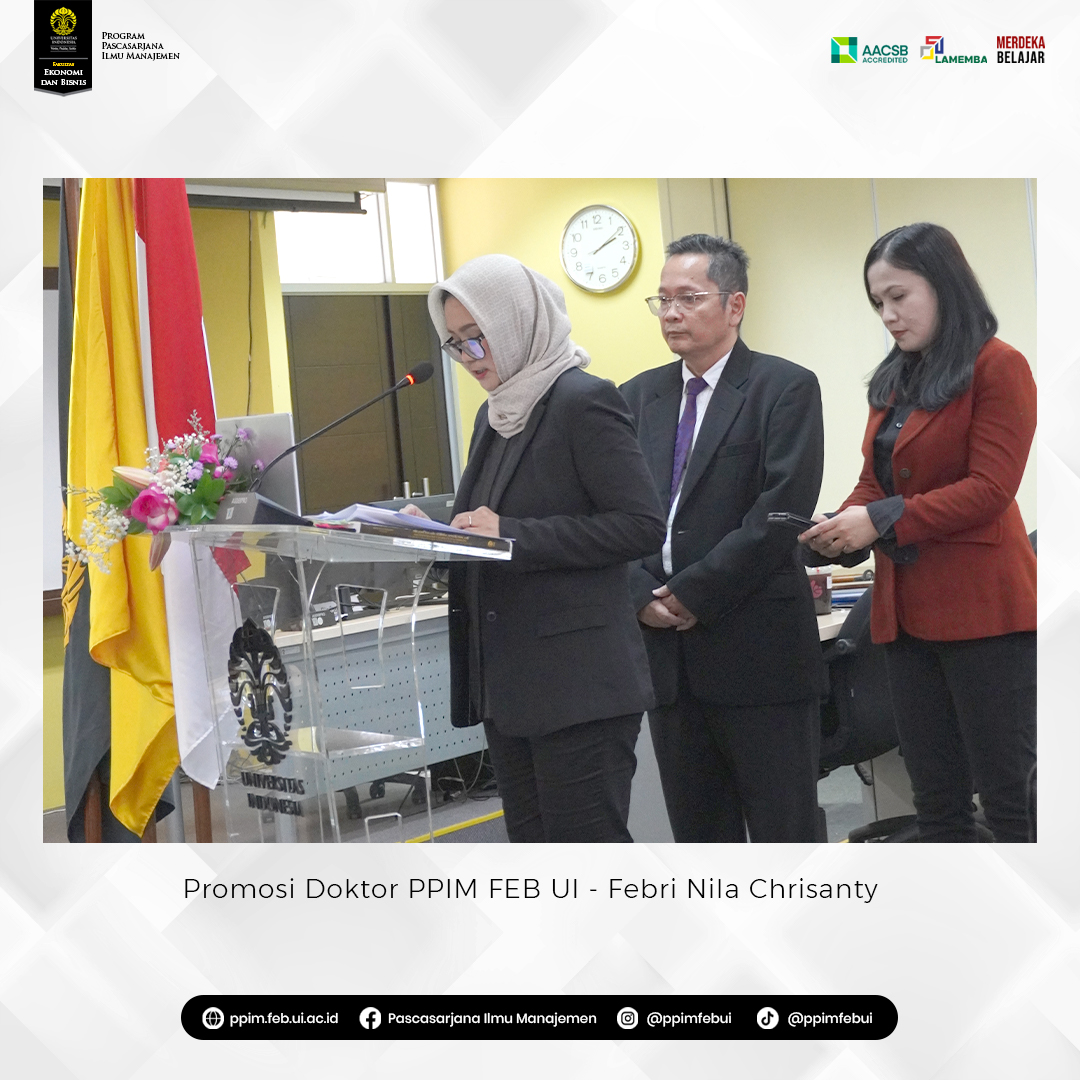 Promosi Doktor Febri Nila Chrisanty (Selasa, 23 Januari 2024) – Program Pascasarjana Ilmu ...