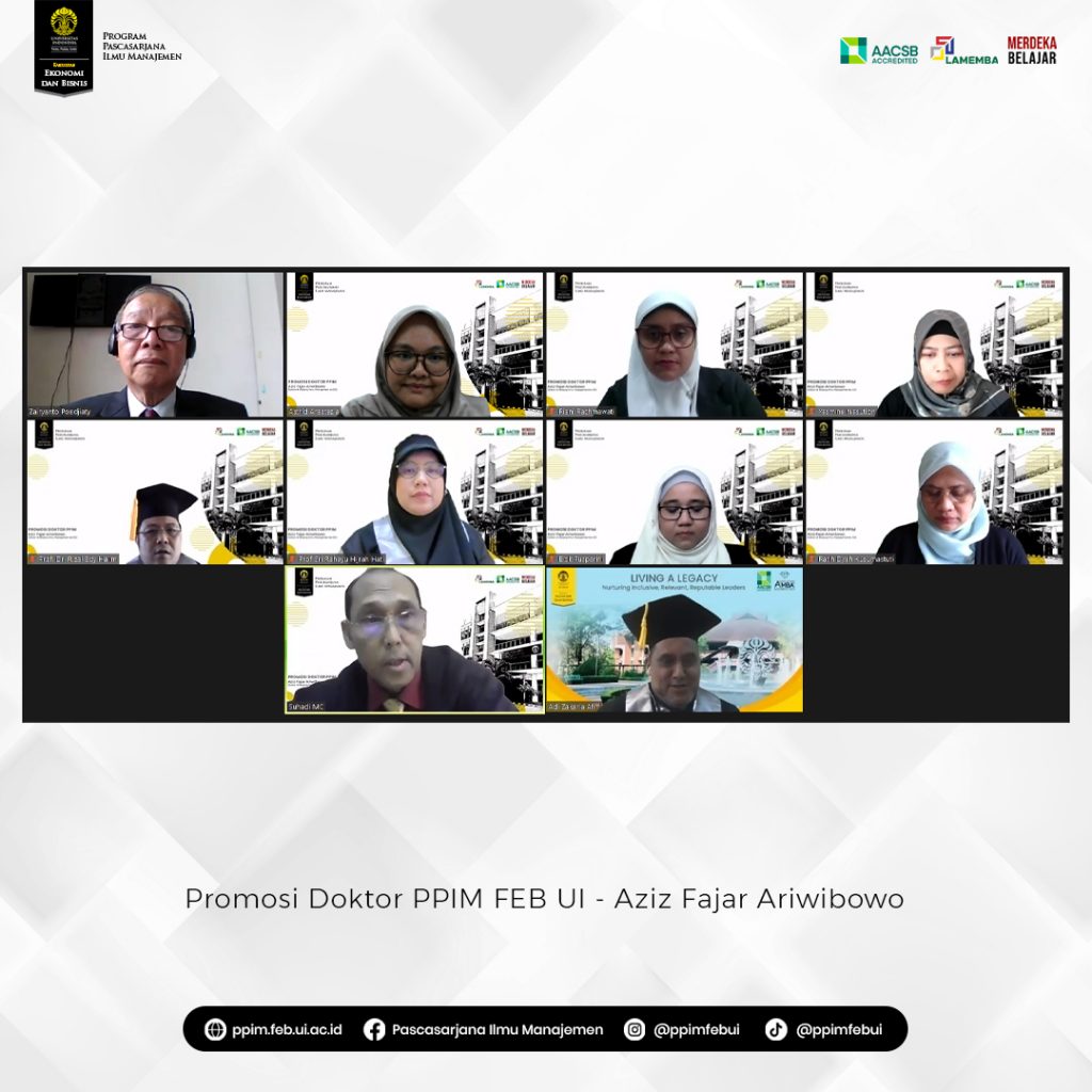 Promosi Doktor Aziz Fajar Ariwibowo (Rabu, 24 Januari 2024) – Program Pascasarjana Ilmu ...