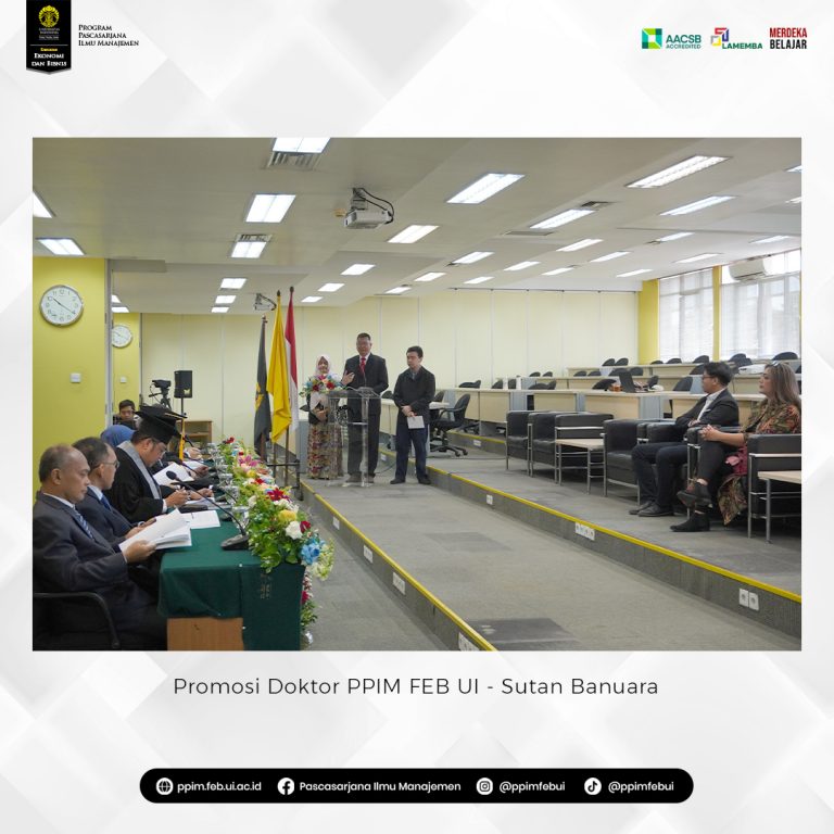 Promosi Doktor Sutan Banuara (Rabu, 24 Januari 2024) – Program Pascasarjana Ilmu Manajemen ...